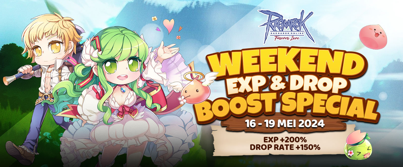 RAGNAROK : FOREVER LOVE | EXP & Drop Special 16 Mei 2024